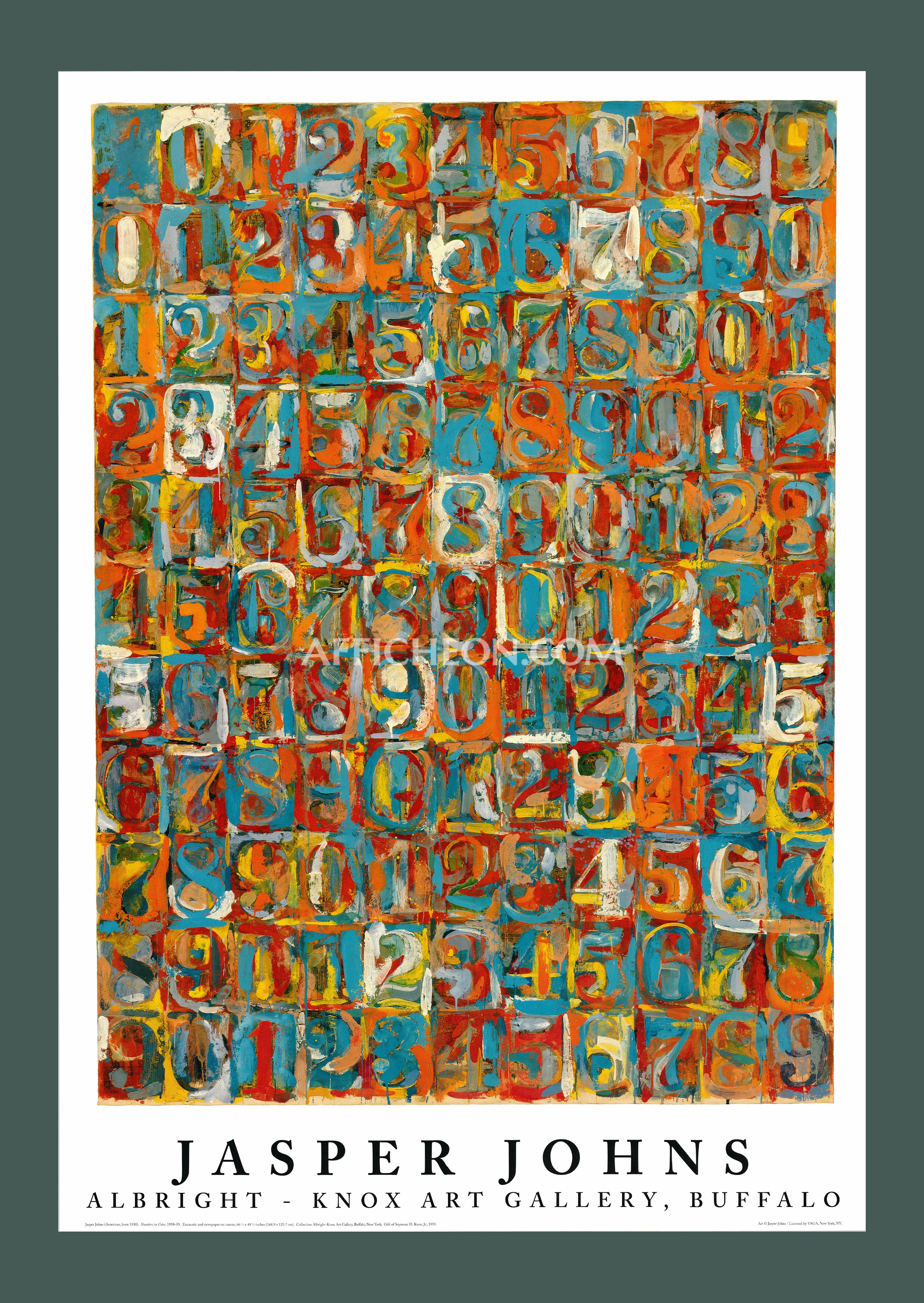 jasper johns numbers